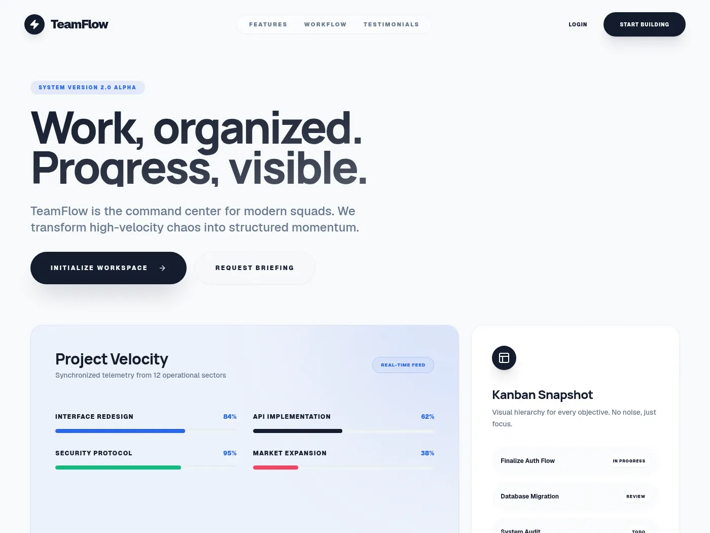 TeamFlow SaaS Template (Remix)