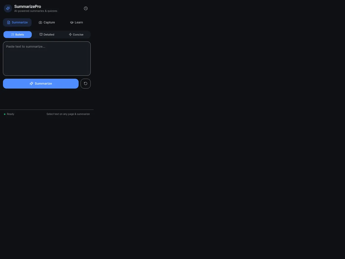 SummarizePro Extension