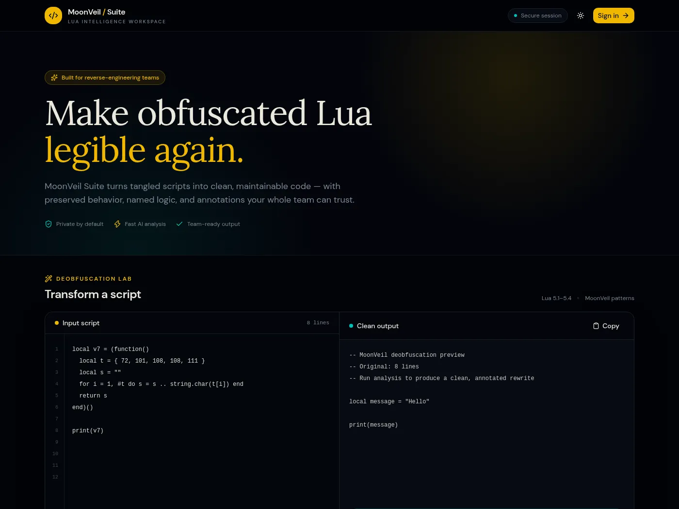 Lua Deobfuscator Suite