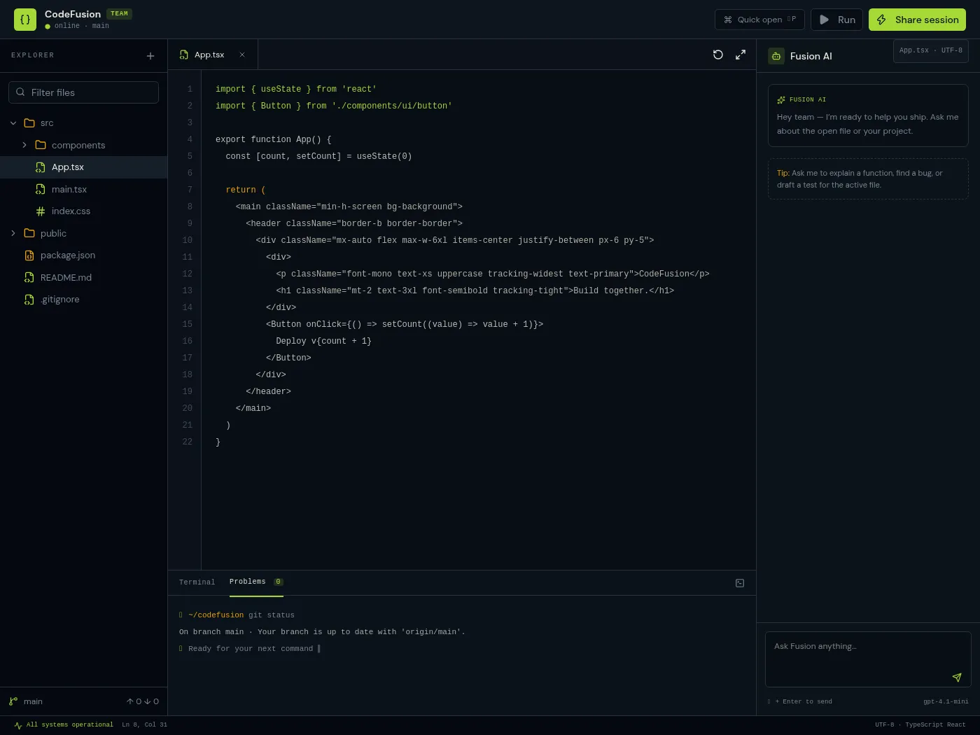 CodeFusion IDE