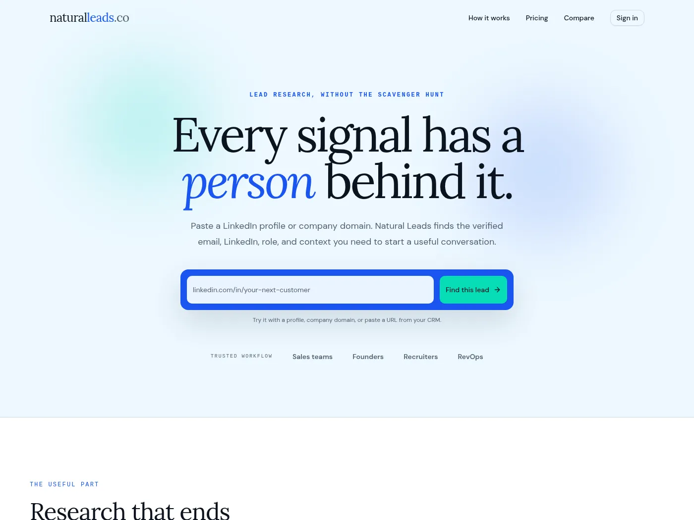 Natural Leads Web App