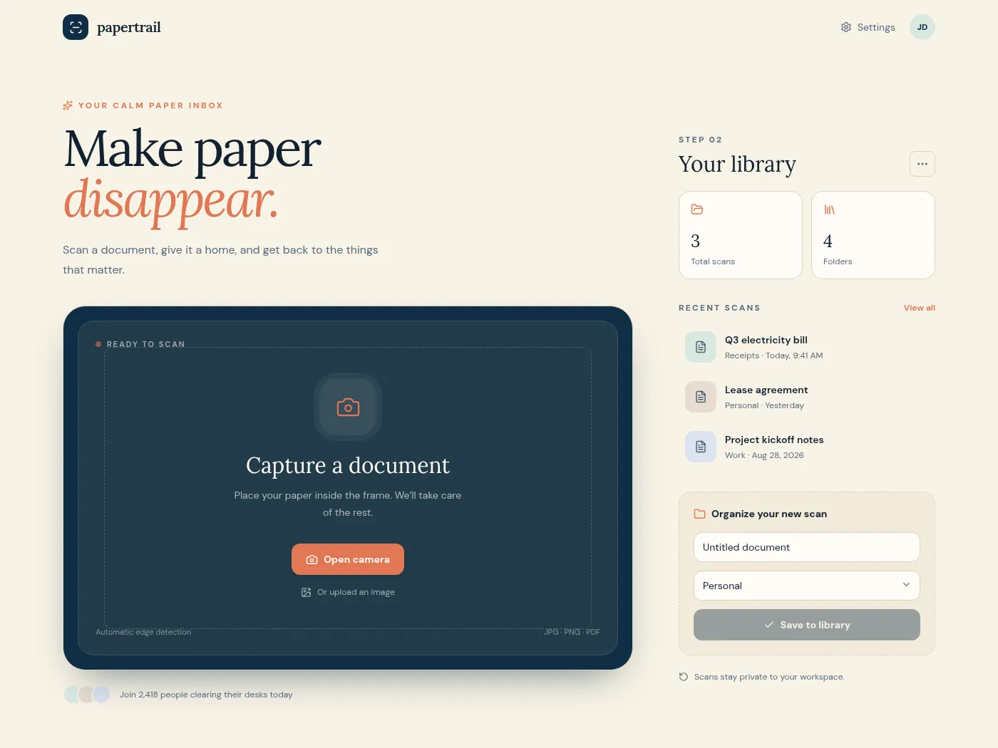 Scan & Organize Docs