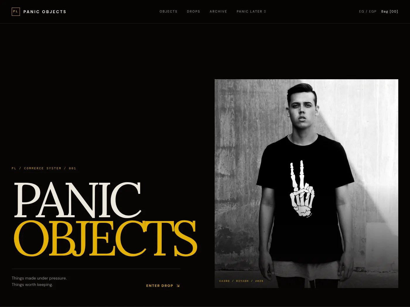 Panic Objects Commerce MVP