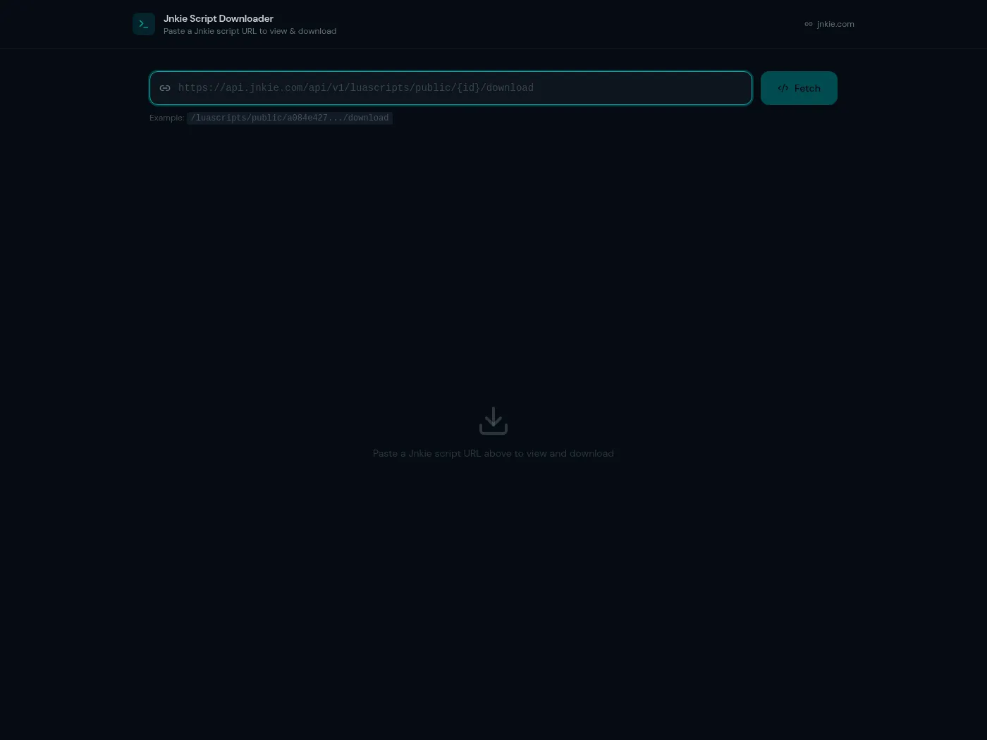 Jnkie Script Downloader