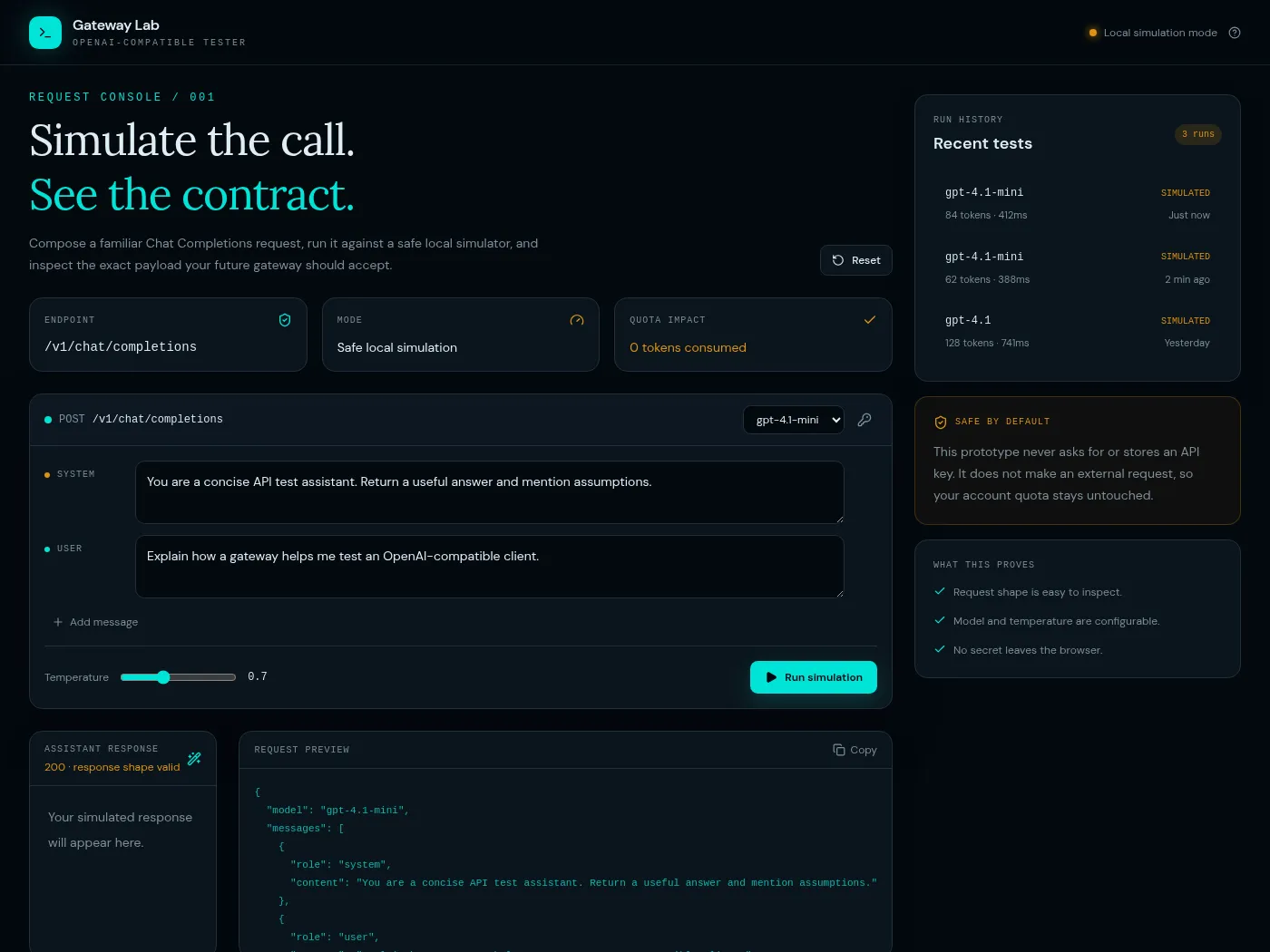 OpenAI Gateway Tester