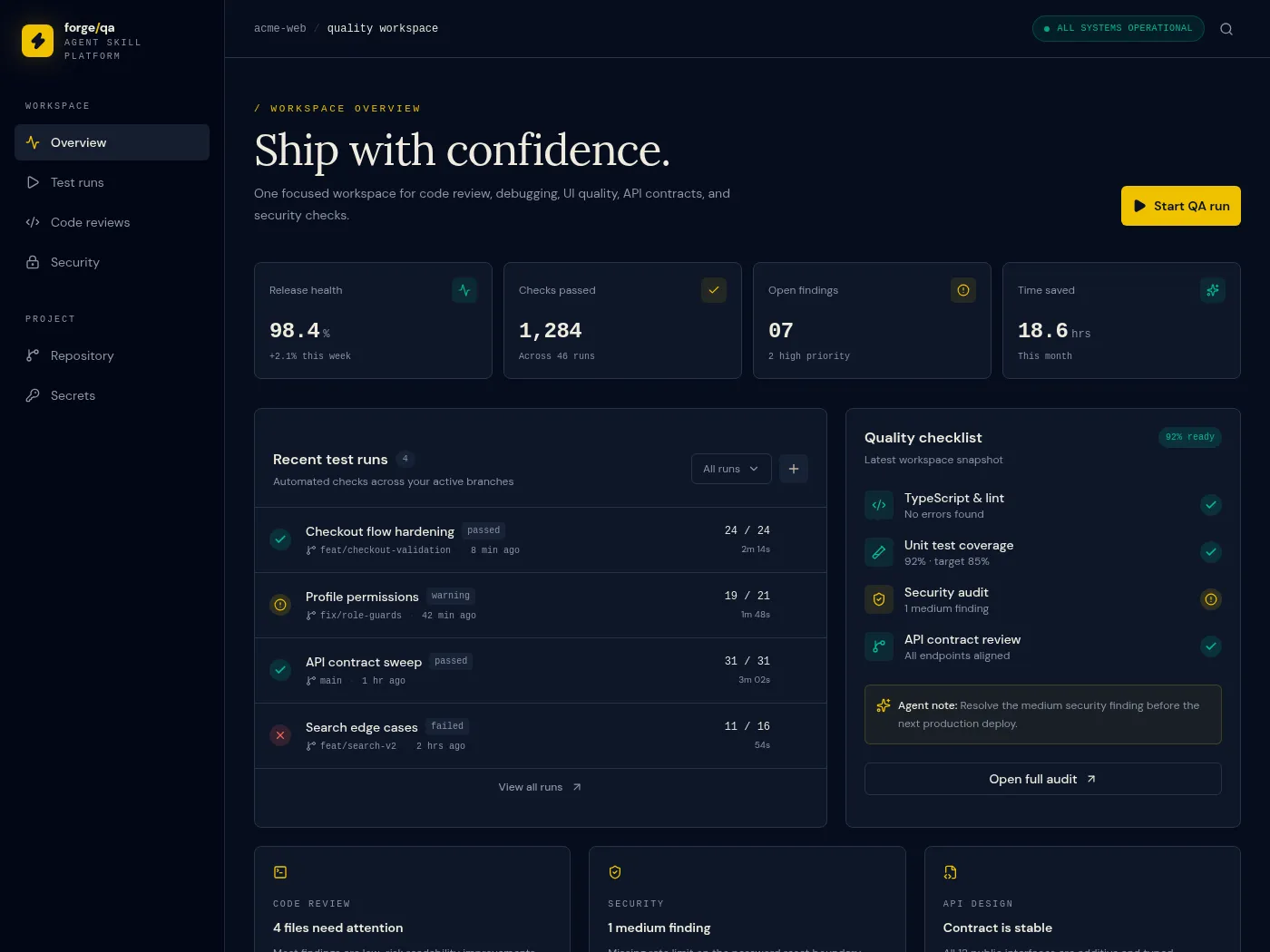 AgentSkill QA Platform