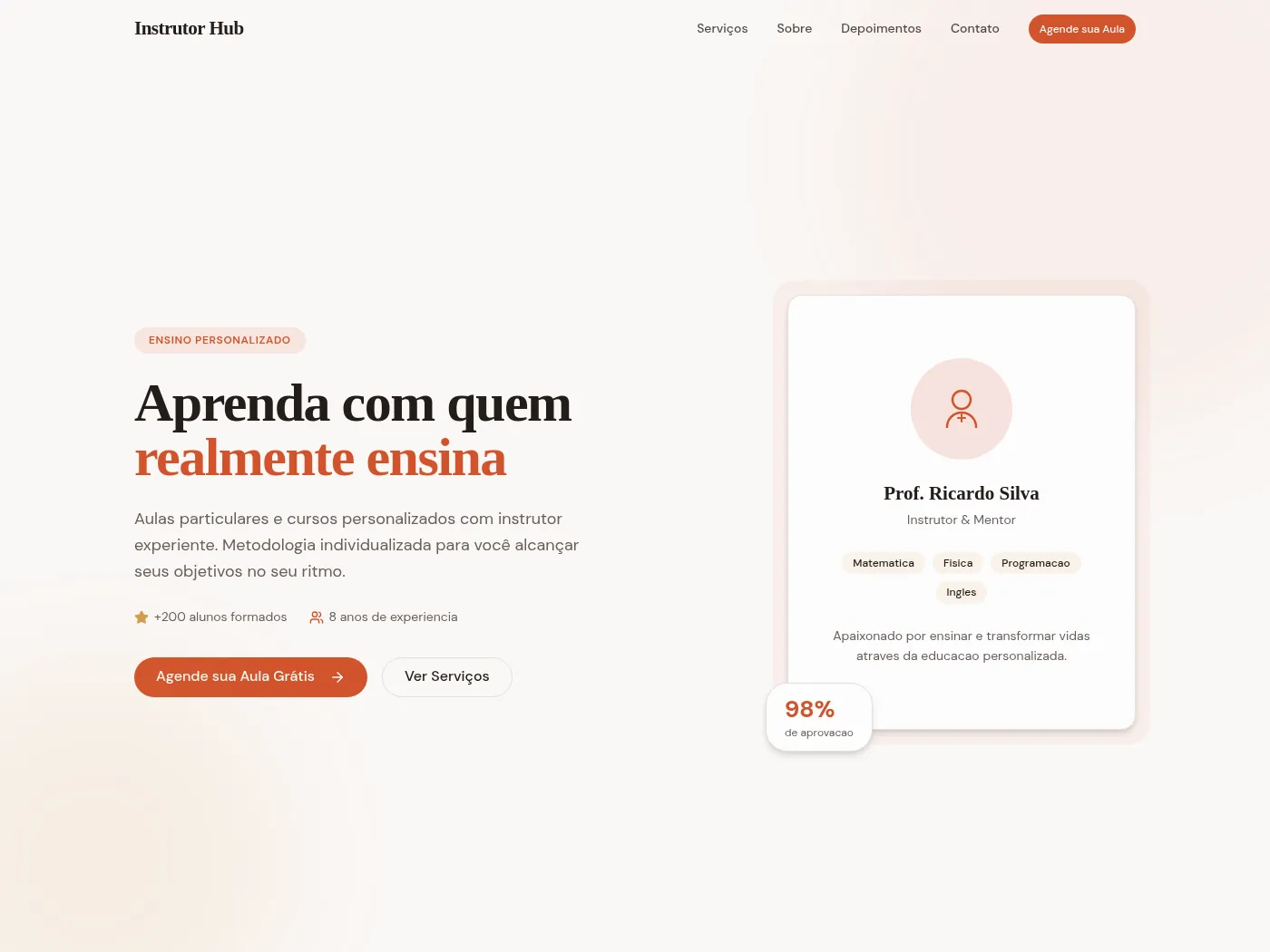 Instrutor Online Hub