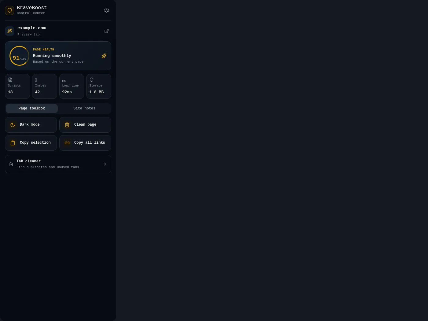 BraveBoost Extension