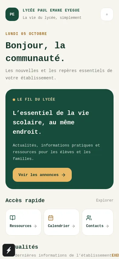 Lycée Paul Emane App