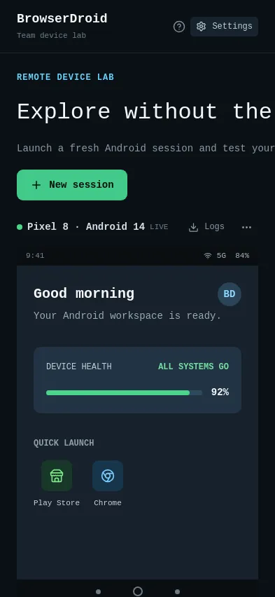 BrowserDroid Explorer