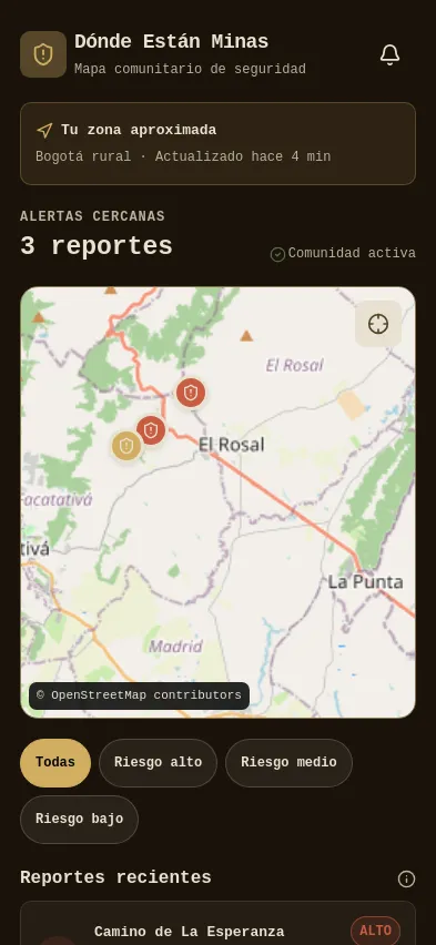 Dónde Están Minas