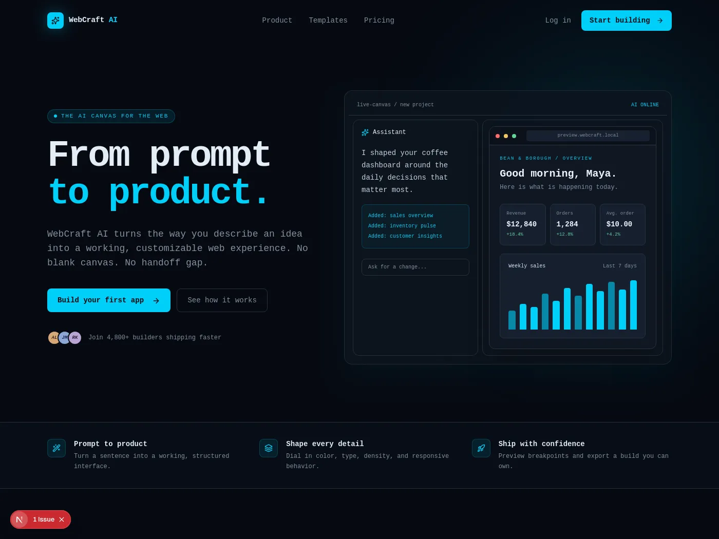 WebCraft AI Platform