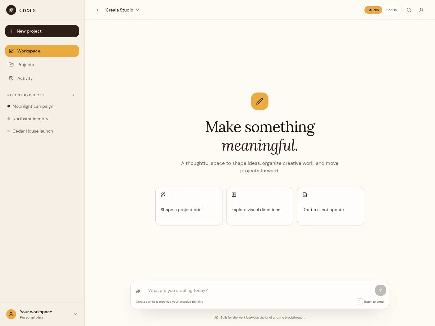 Creala Web Portal