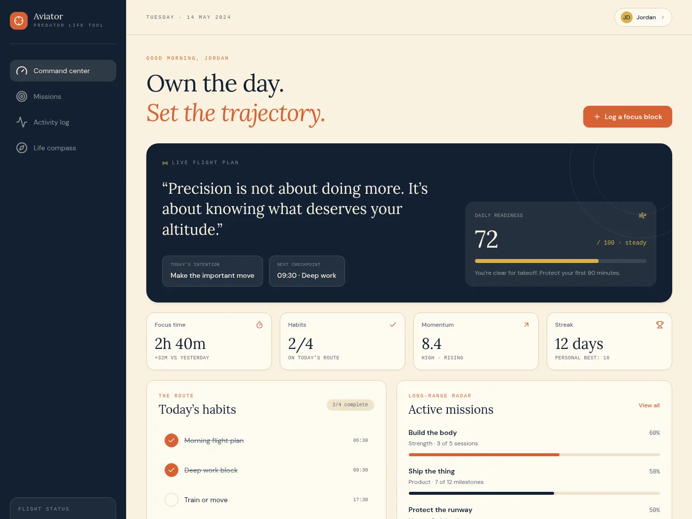 Aviator Predator Life Tool