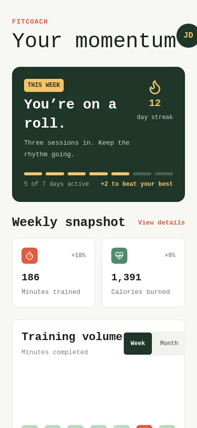FitCoach Mobile
