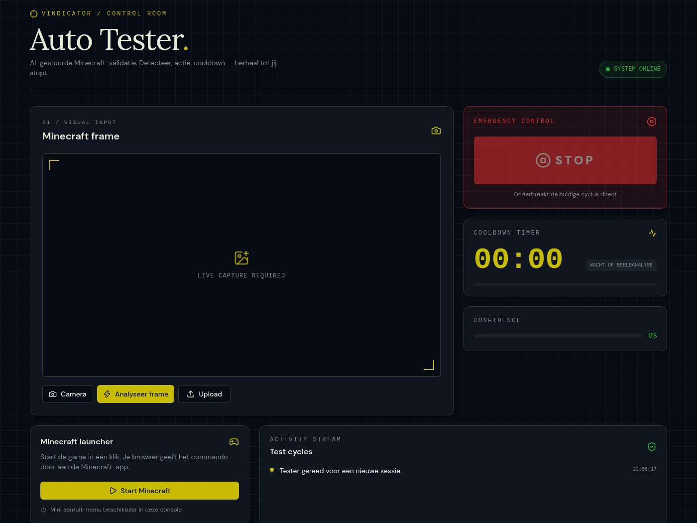 Vindicator Auto Tester