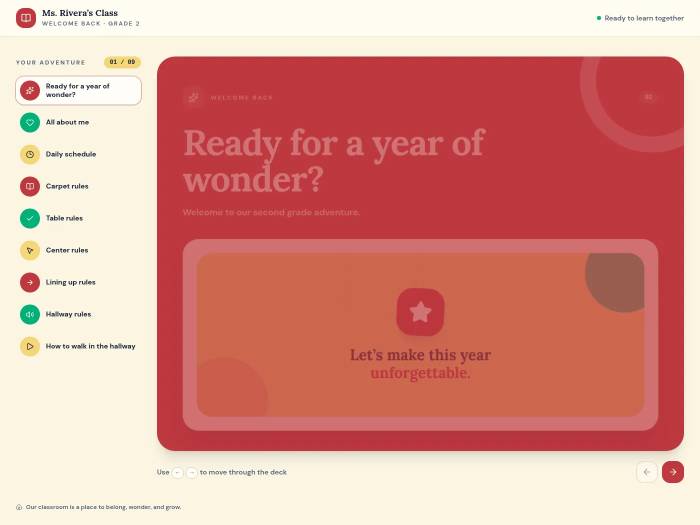 Second Grade Welcome Slides