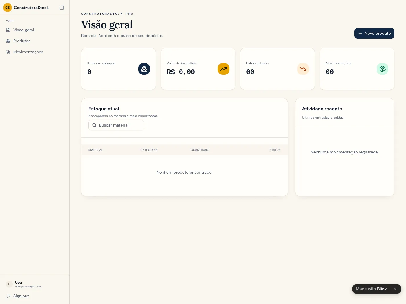 ConstrutoraStock Pro