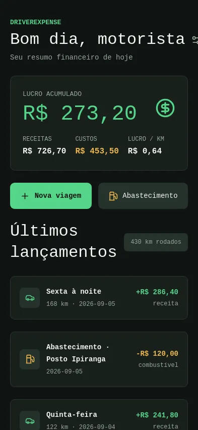 DriverExpense Tracker