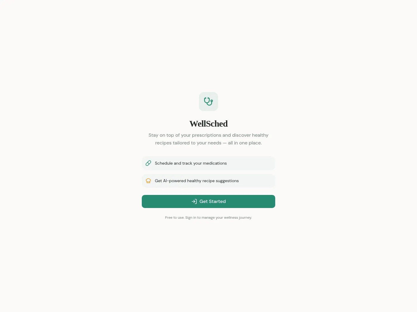 Wellness Scheduler App