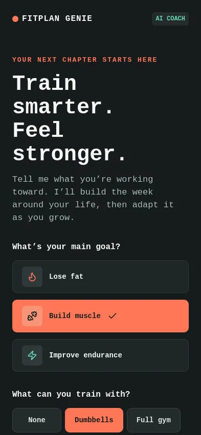 FitPlan Genie