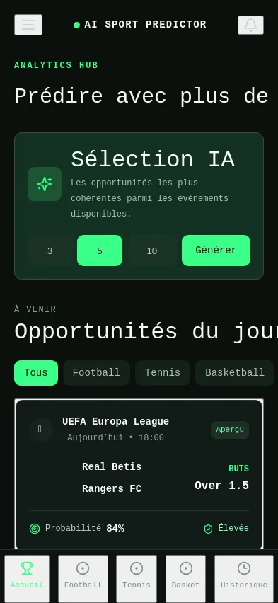 AI Sport Predictor
