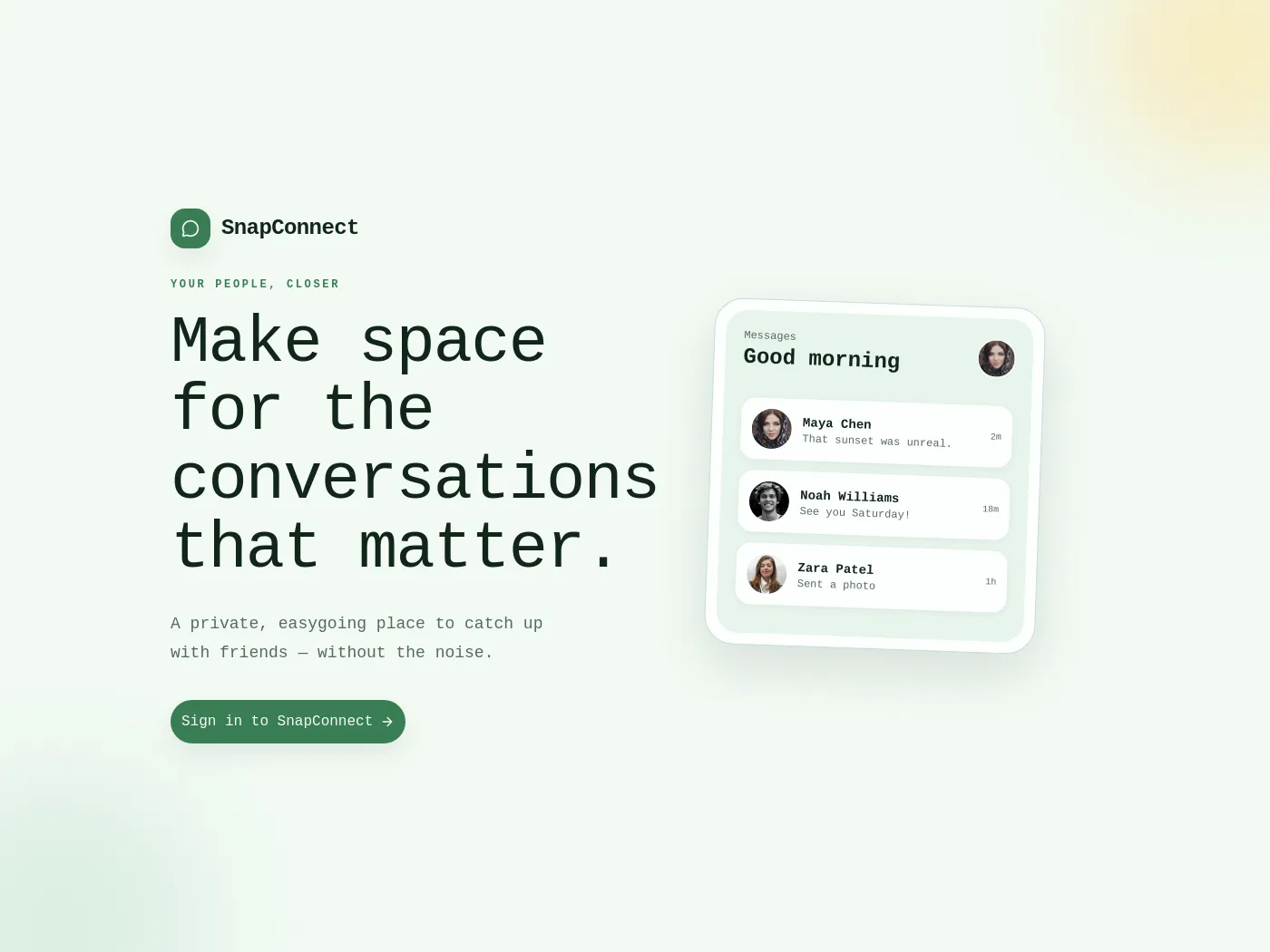 SnapConnect Social Hub