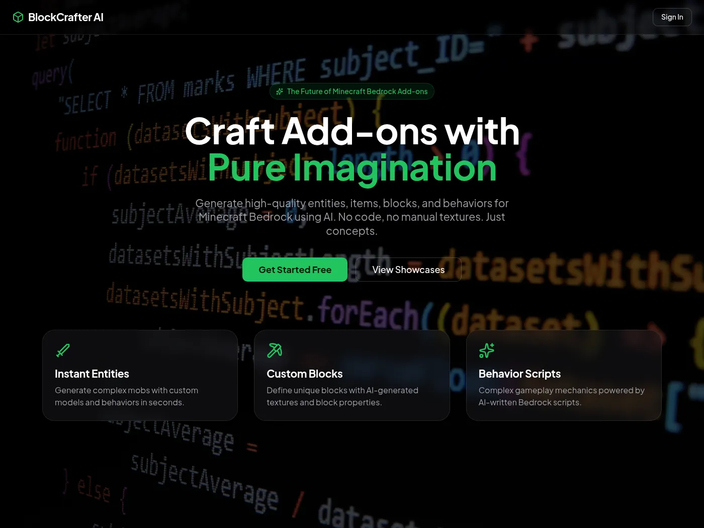 BlockCrafter AI Studio