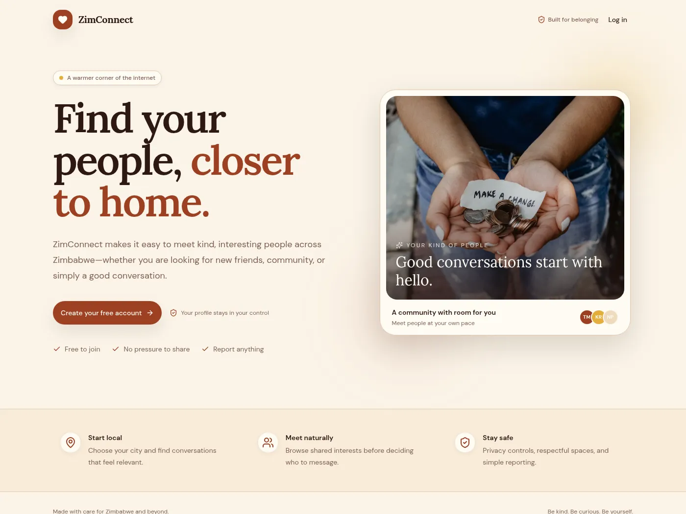 ZimConnect Social App