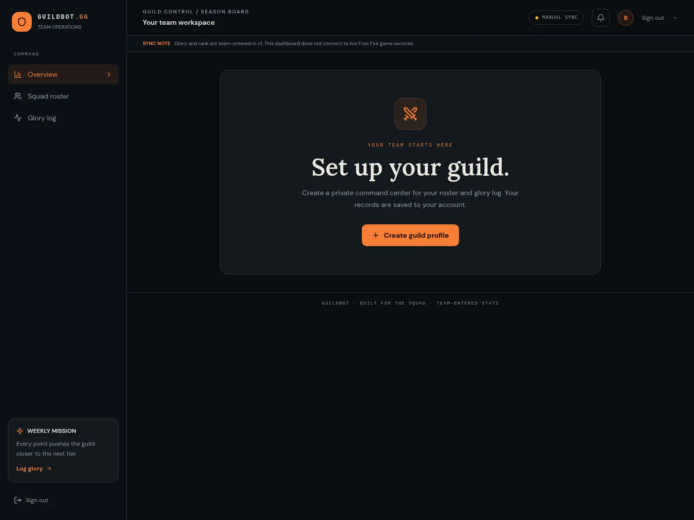GuildBot for Free Fire