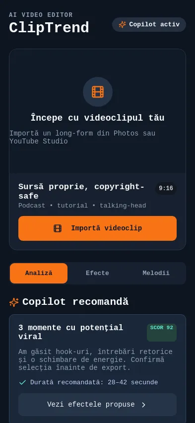 ClipTrend AI Editor