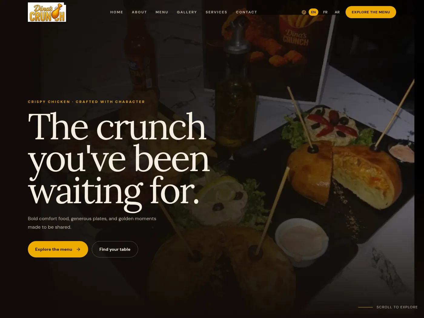Dina's Crunch Website