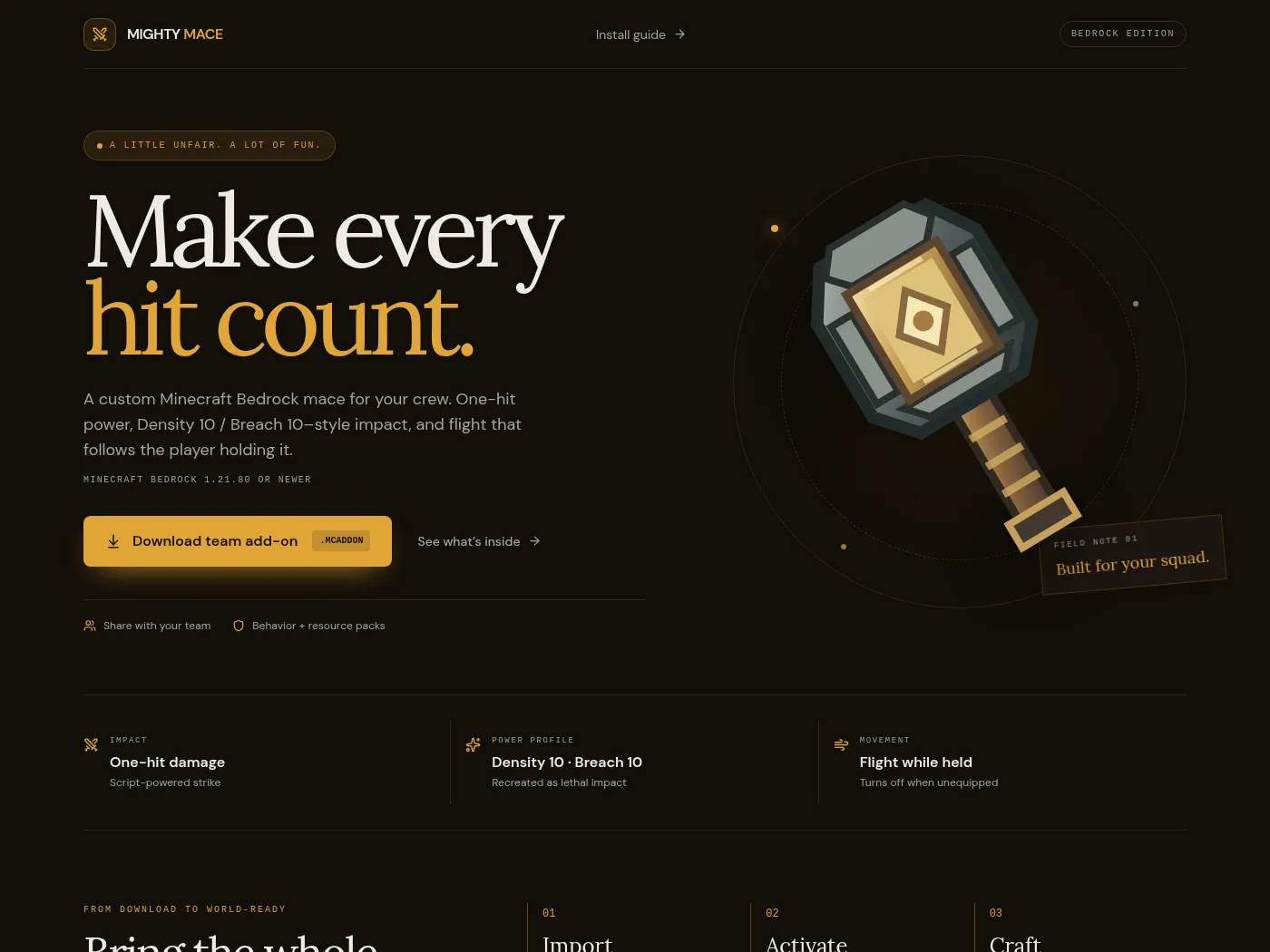 Mighty Mace Addon