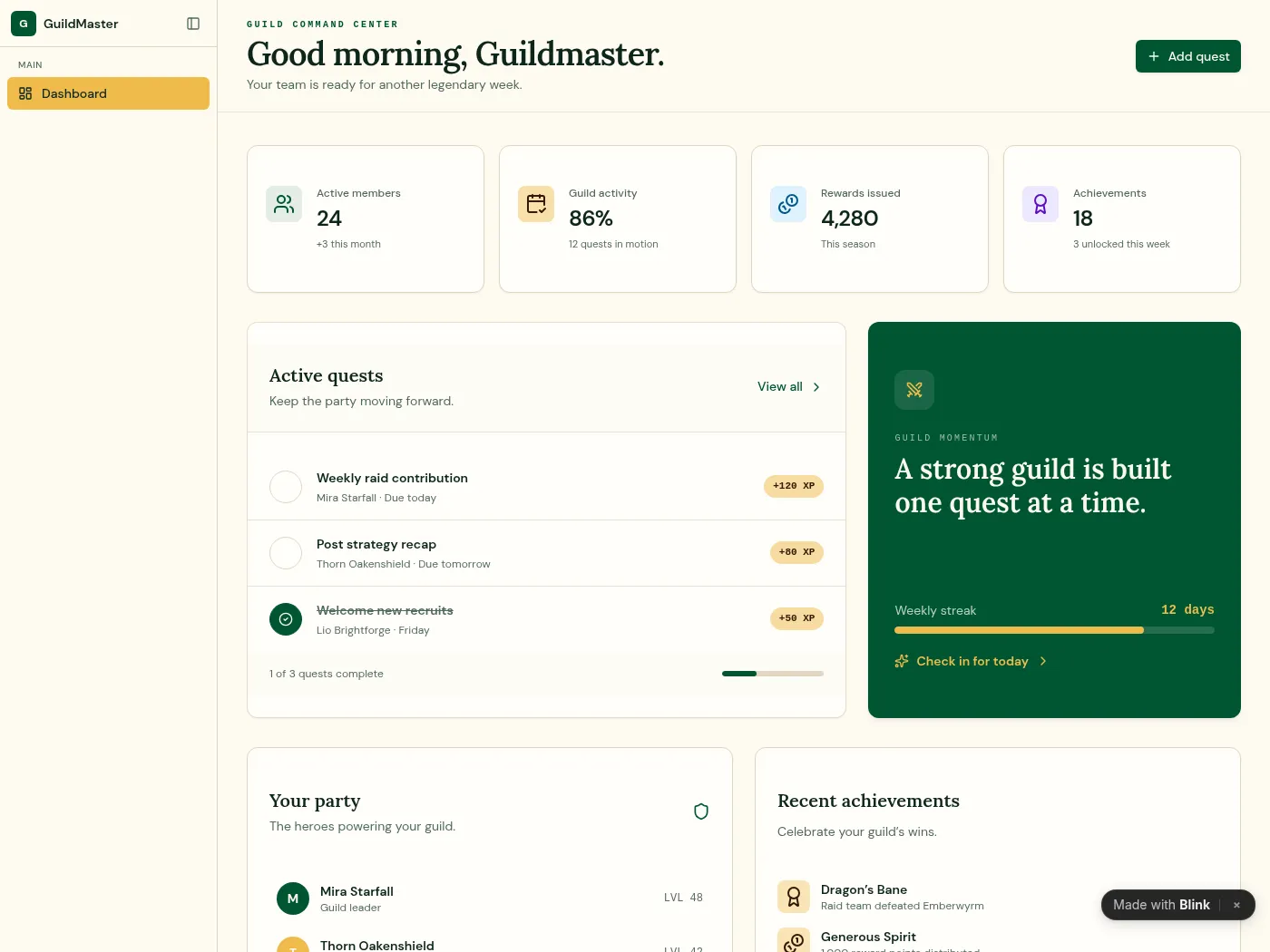 GuildMaster Assistant