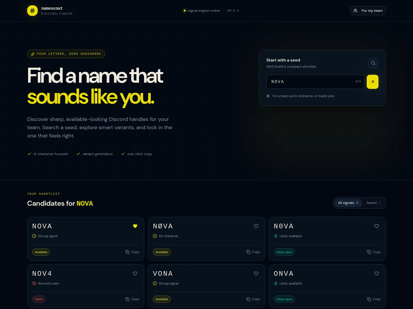 NameScout Discord Finder