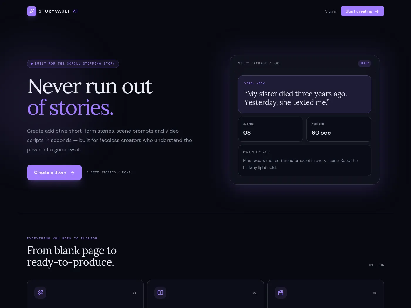 StoryVault AI