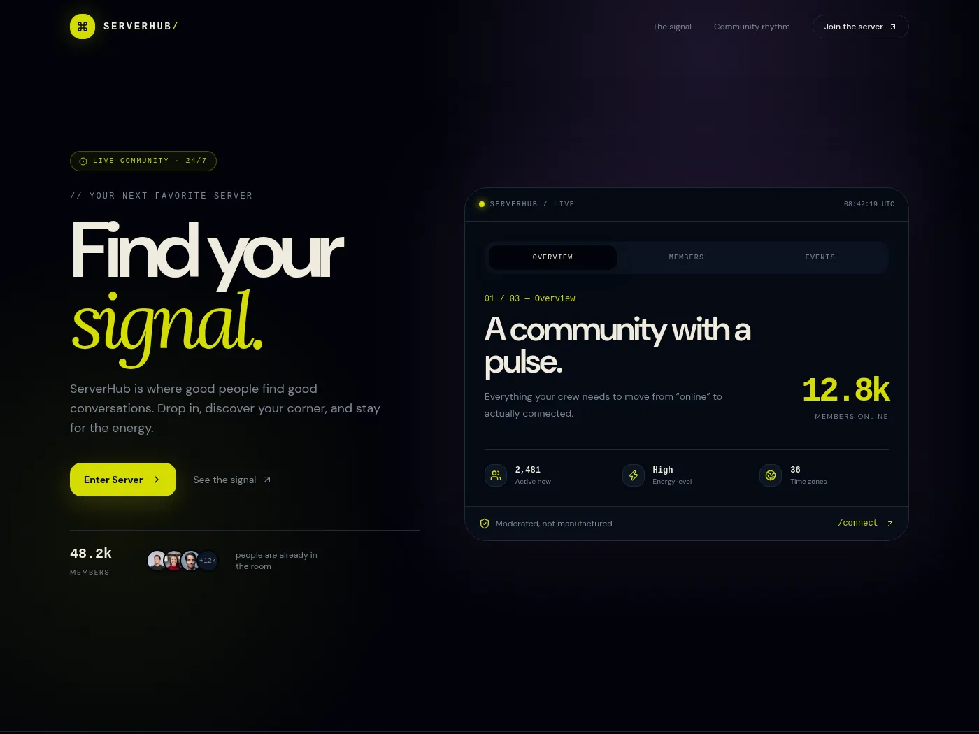 ServerHub Portal