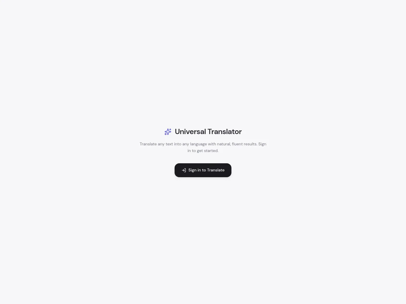 Universal Translator API