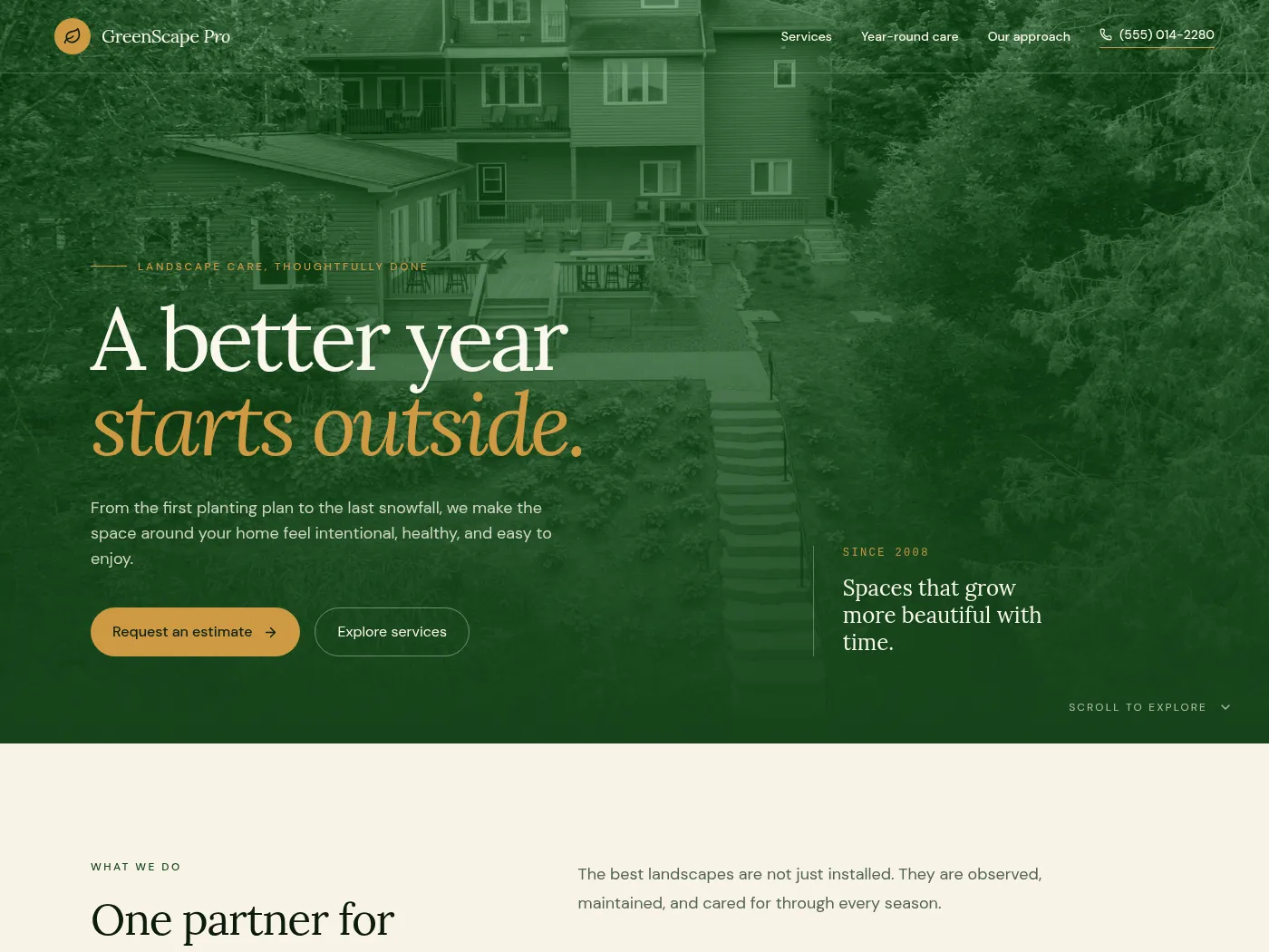 GreenScape Pro Website