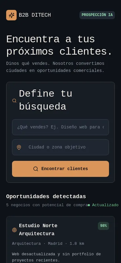 B2B Ditech Leads Finder