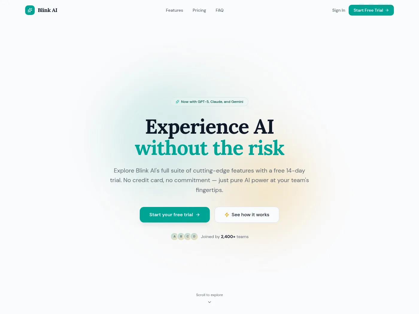 Blink AI Free Trial