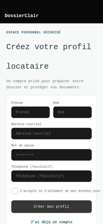 DossierClair Mobile Suite