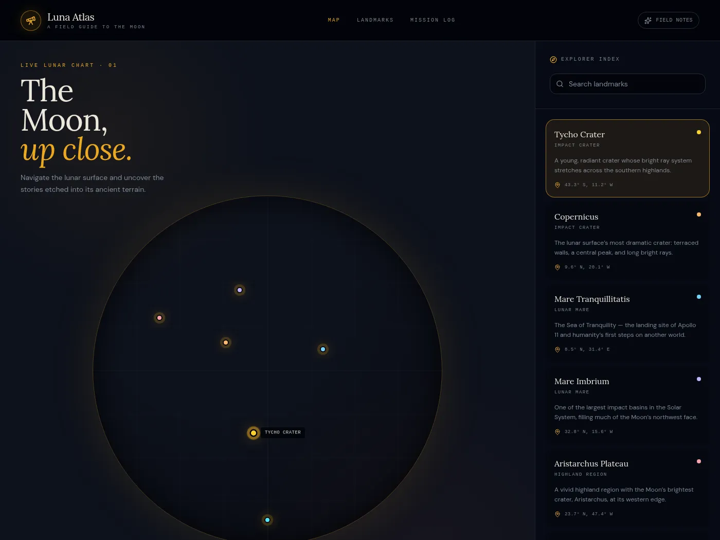 Lunar Map Explorer