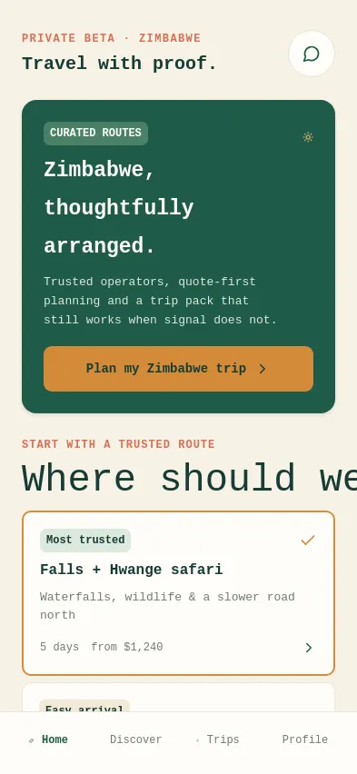 VisitAfrica Zimbabwe App