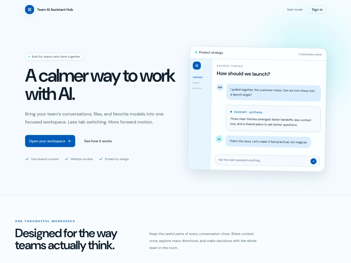 Team AI Assistant Hub
