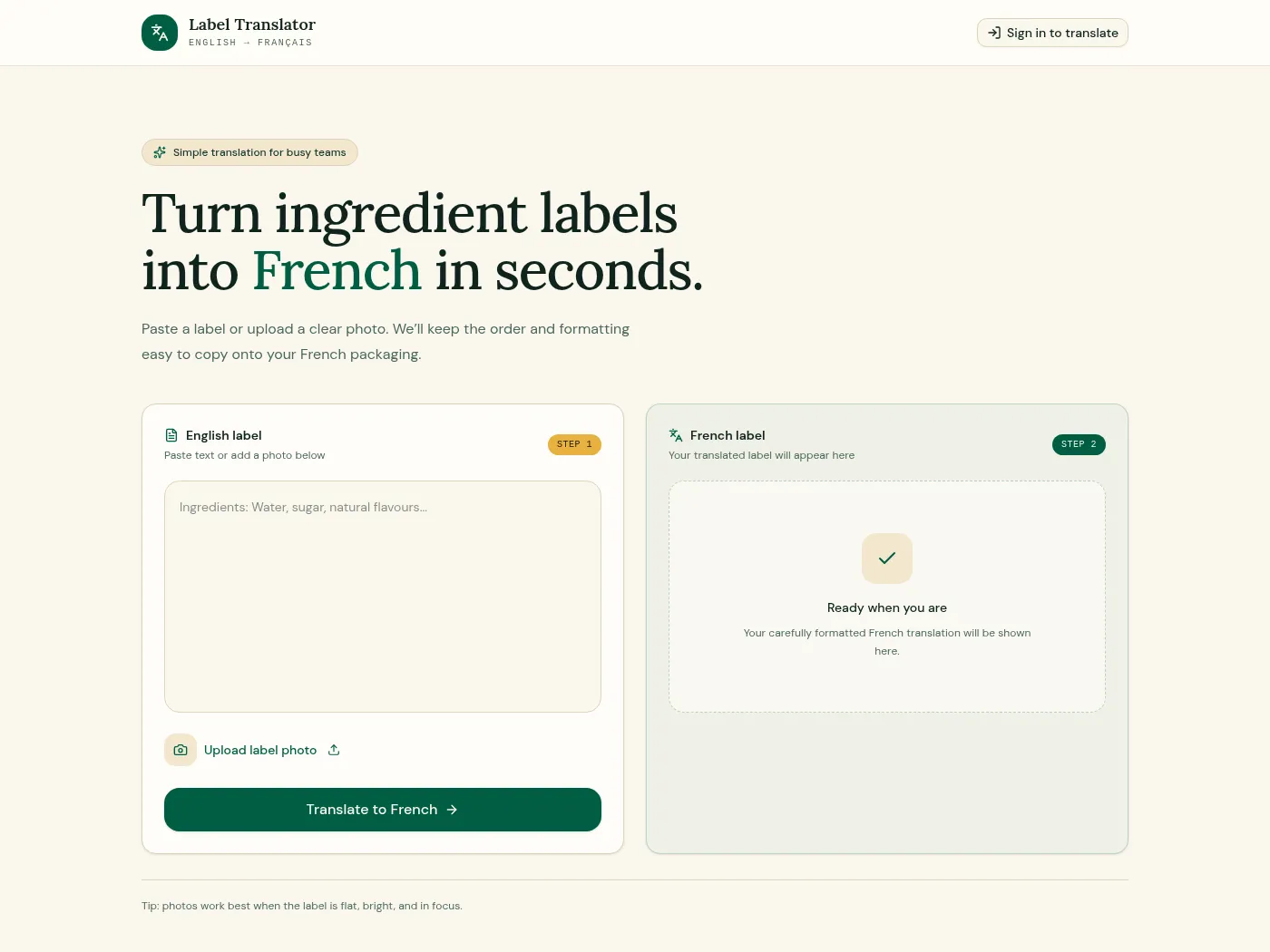 Label Translator Pro