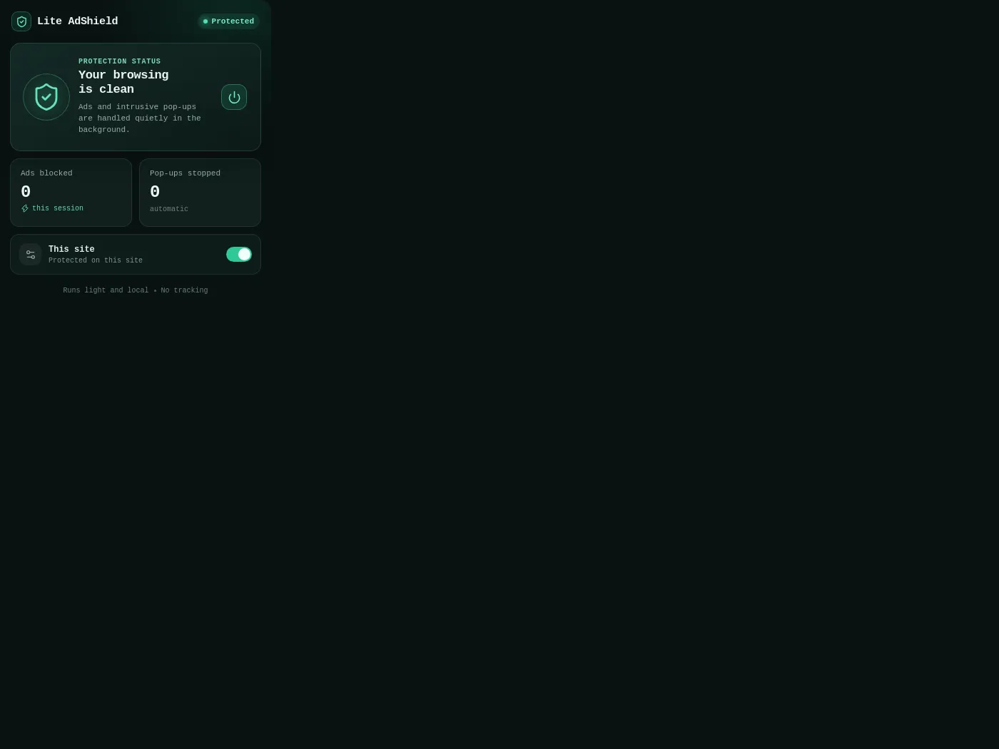 Lite AdShield Extension