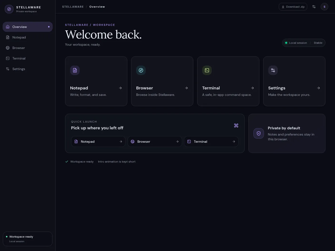 Stellaware Dashboard Revamp