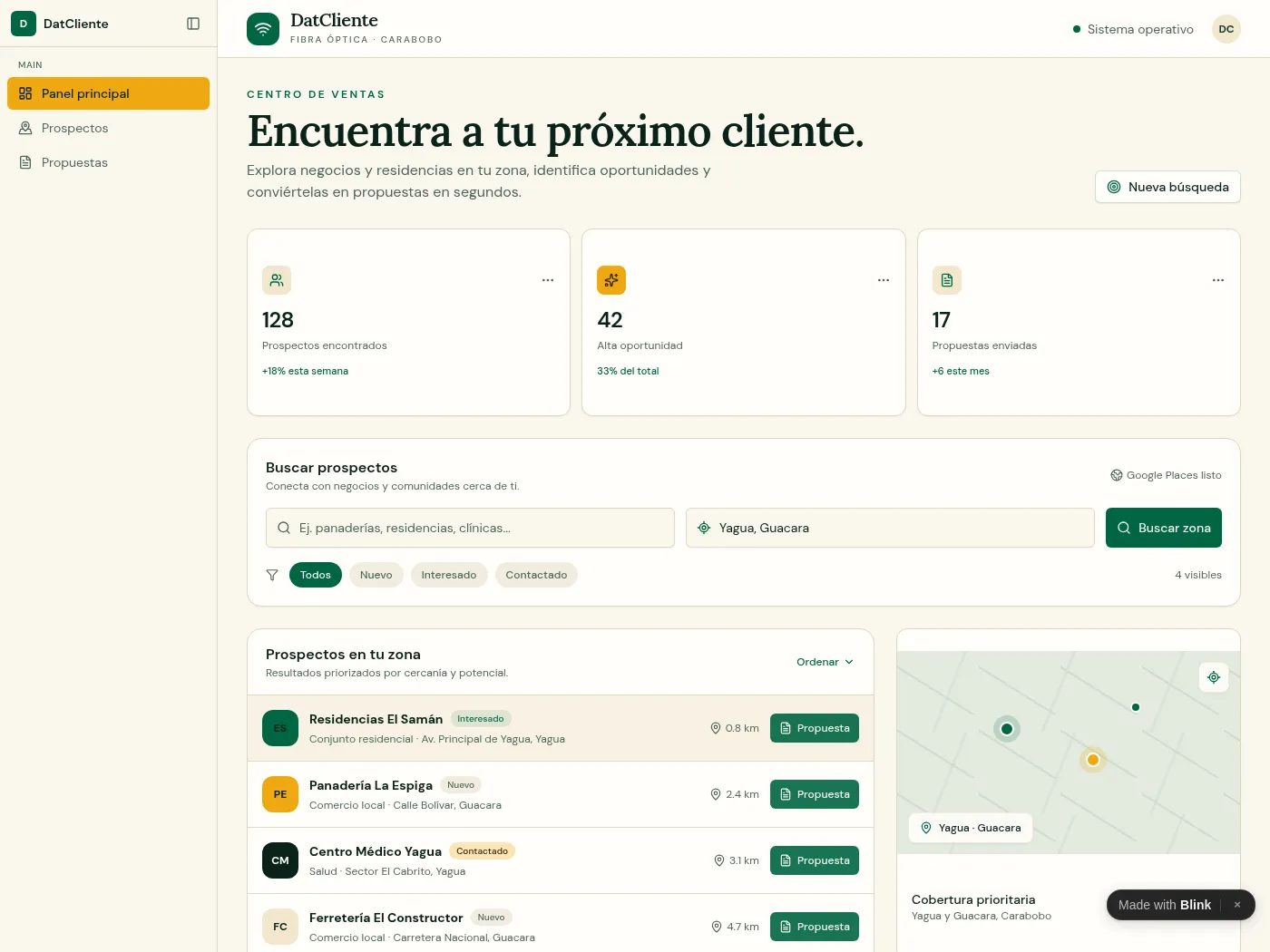 DatCliente Finder
