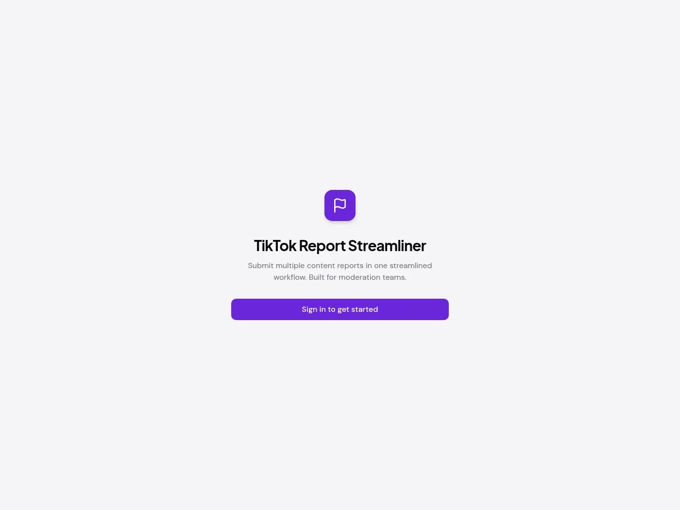 TikTok Report Streamliner